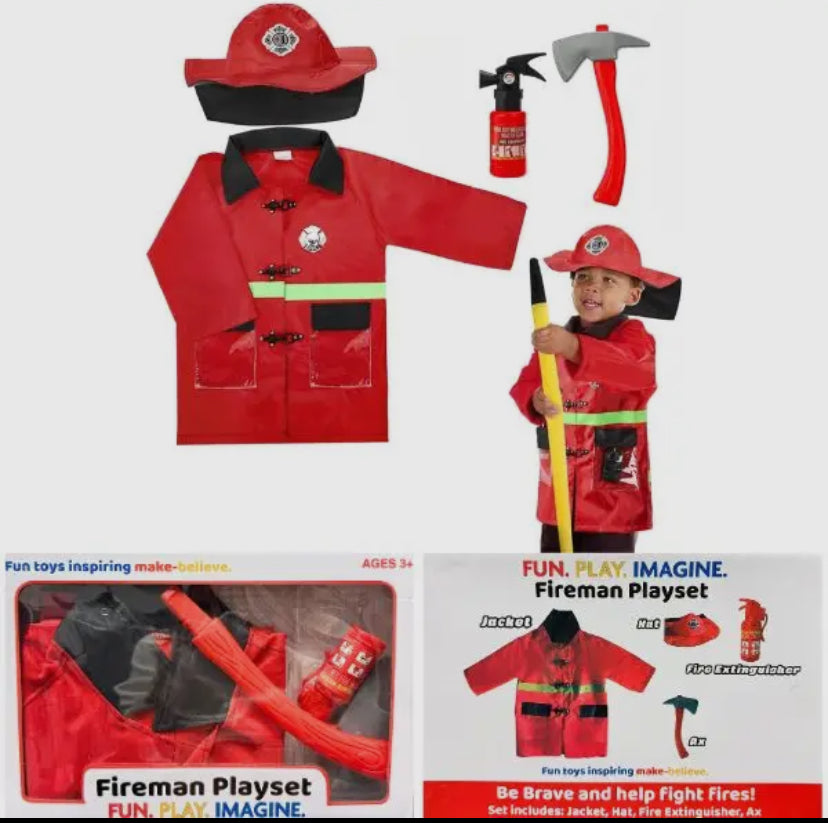 The Fireman Play-set 4pc – Treasurebox Toys