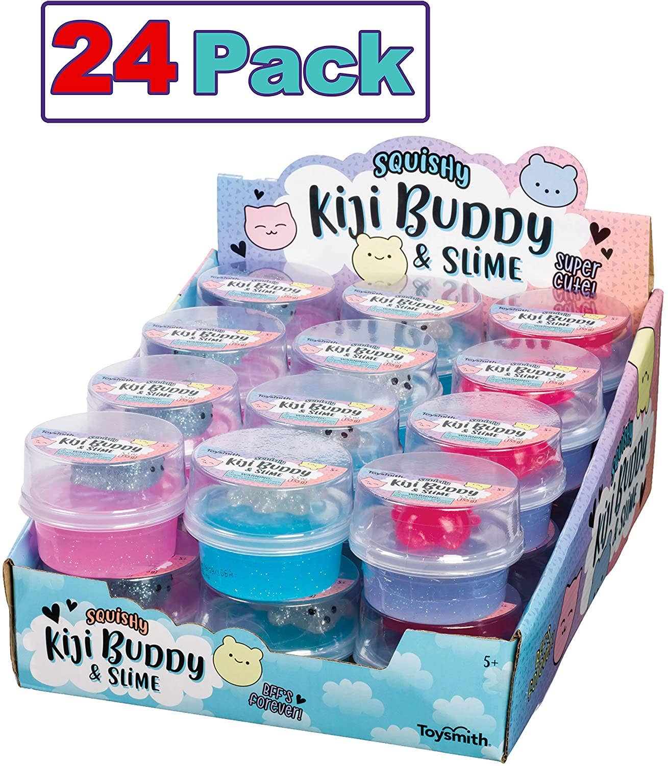 Squishy Kiji Buddy & Slime Kit, Asst Colors – Treasurebox Toys